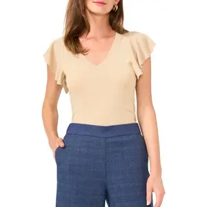 Vince Camuto Metallic Knit Top
