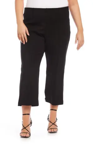 Karen Kane Pintuck Crop Pants - Black