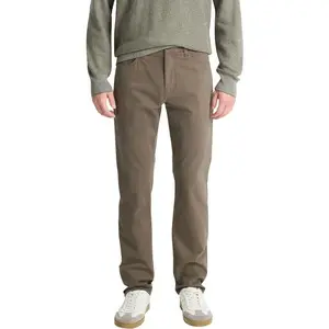 Vince Dylan Slim Fit Peached Stretch Cotton Pants - Frog