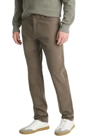 Vince Dylan Slim Fit Peached Stretch Cotton Pants - Frog