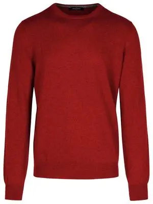 GRAN SASSO Gran Sasso Cashmere Crew Neck Sweater - Red