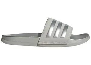 Adidas Silver Tone Slides Slipper