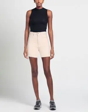 FRAME High Waisted Denim Shorts - Orange