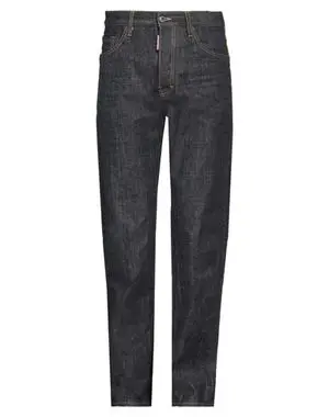 Dsquared2 Tapered Jeans With Leather Trims