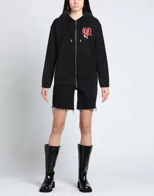 Dsquared2 Cotton Blend Hoodie With Graphic Print - Black