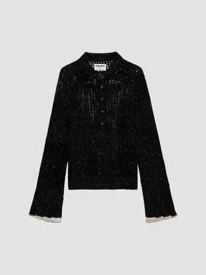 Zadig&Voltaire Halty Weco Cashmere-blend Open-knit Top