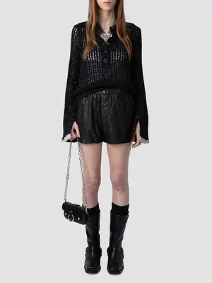 Zadig&Voltaire Halty Weco Cashmere-blend Open-knit Top