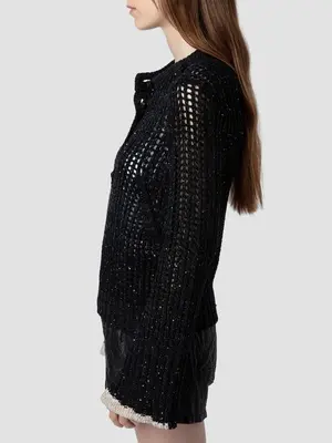 Zadig&Voltaire Halty Weco Cashmere-blend Open-knit Top