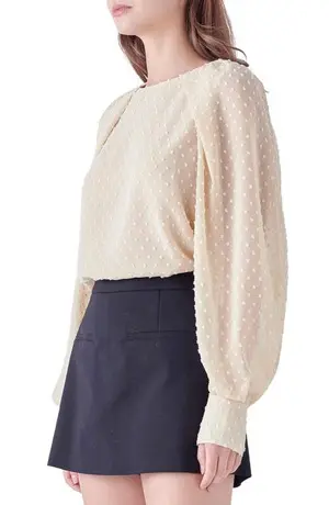 English Factory Swiss Dot Blouse