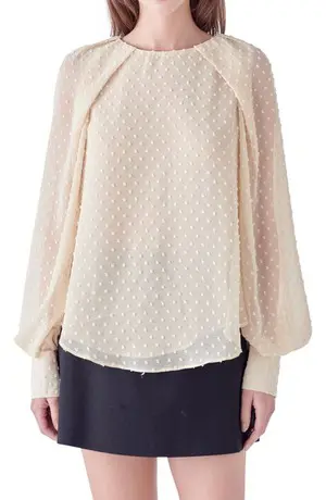 English Factory Swiss Dot Blouse