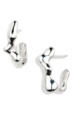 FARIS Seep Hoop Earrings - Silver