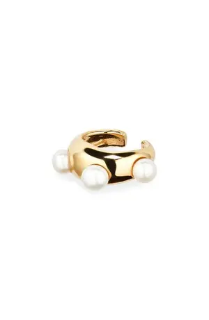 FARIS Grosso Cultured Pearl Ear Cuff - Gold