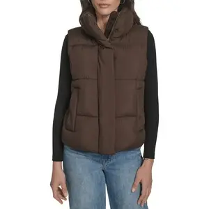 LEVI'S Quilted Puffer Vest - Coffee Bean