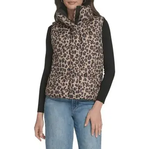 LEVI'S Quilted Puffer Vest - Leopard