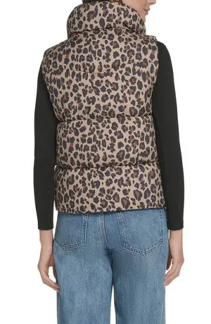 LEVI'S Quilted Puffer Vest - Leopard