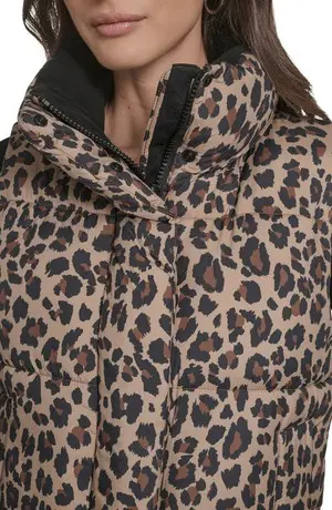 LEVI'S Quilted Puffer Vest - Leopard