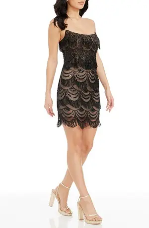 Dress The Population Alva Strapless Mini Dress