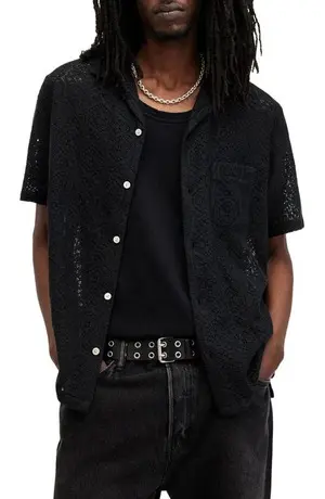ALLSAINTS Harden Lace Camp Shirt