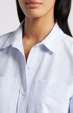 BEACHLUNCHLOUNGE Everly Stripe Cotton Shirt