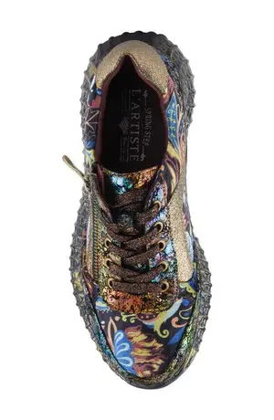SPRING STEP SHOES Javana Platform Sneakers - Gold Multi