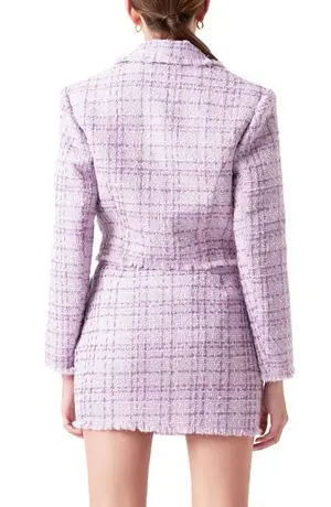 Endless Rose Tonal Bouclé Tweed Blazer
