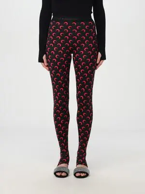 MARINE SERRE Printed Leggings - Black 1