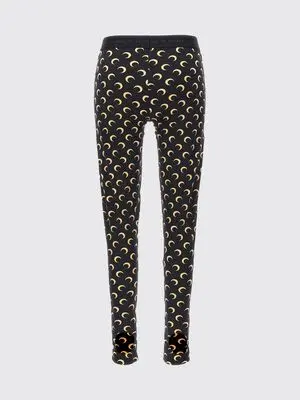 MARINE SERRE Printed Leggings - Black