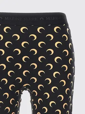 MARINE SERRE Printed Leggings - Black