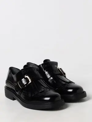 TOD'S Patent Fringe Monk Strap Oxford Shoes