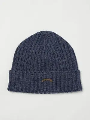 Paul & Shark Ribbed Beanie - Sky Blue