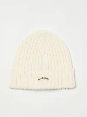Paul & Shark Ribbed Beanie - Yellow Cream