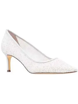 Nina Nikki Womens Mesh Cushioned Footbed Pumps - White