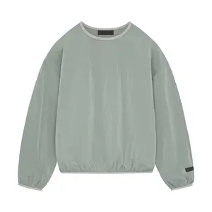 Fear Of God Crinkle Nylon Pullover Crewneck - Grey