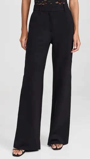 Commando Neoprene Ceo Wide Leg Trousers - Black