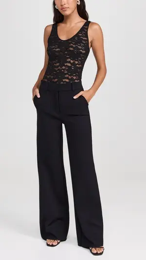 Commando Neoprene Ceo Wide Leg Trousers - Black