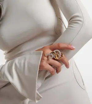 Yeprem 18kt White And Yellow Diamond Ring