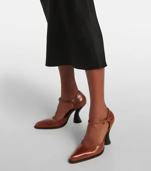 Dries Van Noten Leather Mary Jane Pumps