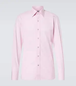 TOM FORD Cotton Poplin Shirt - Pink