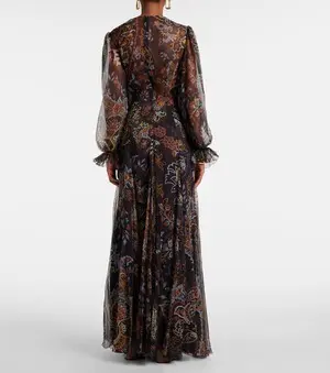 Etro Printed Silk Gown - Multicoloured