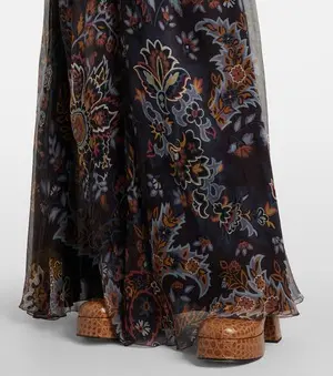 Etro Printed Silk Gown - Multicoloured