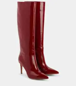Women's Red High Heel Boots
