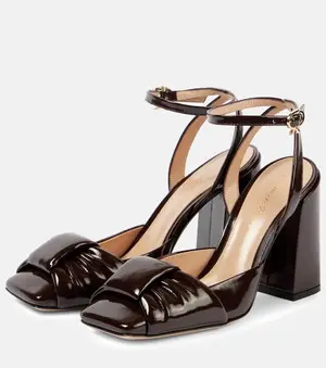 GIANVITO ROSSI 90 Patent Leather Sandals