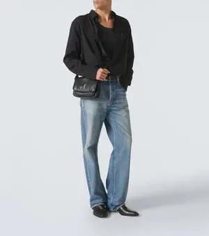 Saint Laurent Niki Small Leather Messenger Bag