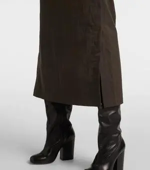 LEMAIRE Cotton-blend Midi Skirt