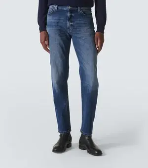 Zegna Mid-rise Skinny Jeans - Blue