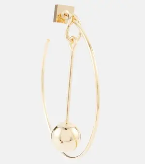 Jacquemus Asymmetric Hoop Earrings - Gold
