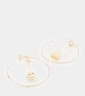 Jacquemus Asymmetric Hoop Earrings