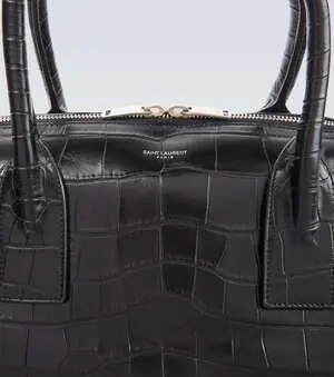 Saint Laurent Croc-effect Leather Tote Bag