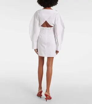 Jacquemus La Robe Chemise Casaco Mini Dress - White
