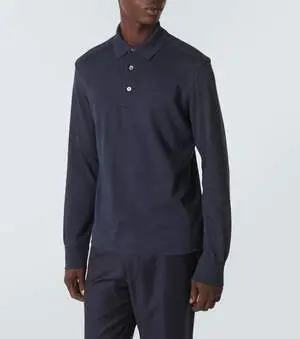 Zegna Cotton Polo Shirt - Blue